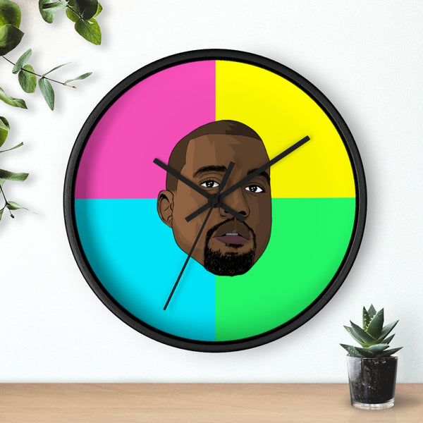 Kanye West - Color Block Wall Clock – Hype Current
